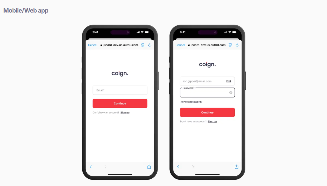 Logging In – Coign