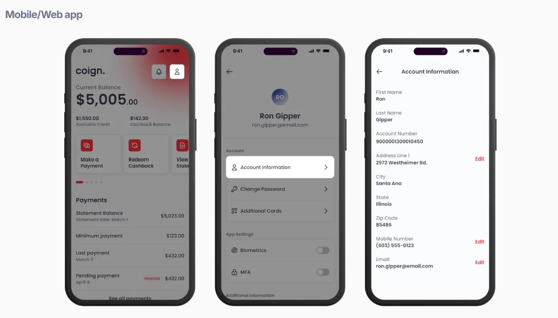 Changing Personal Information – Coign