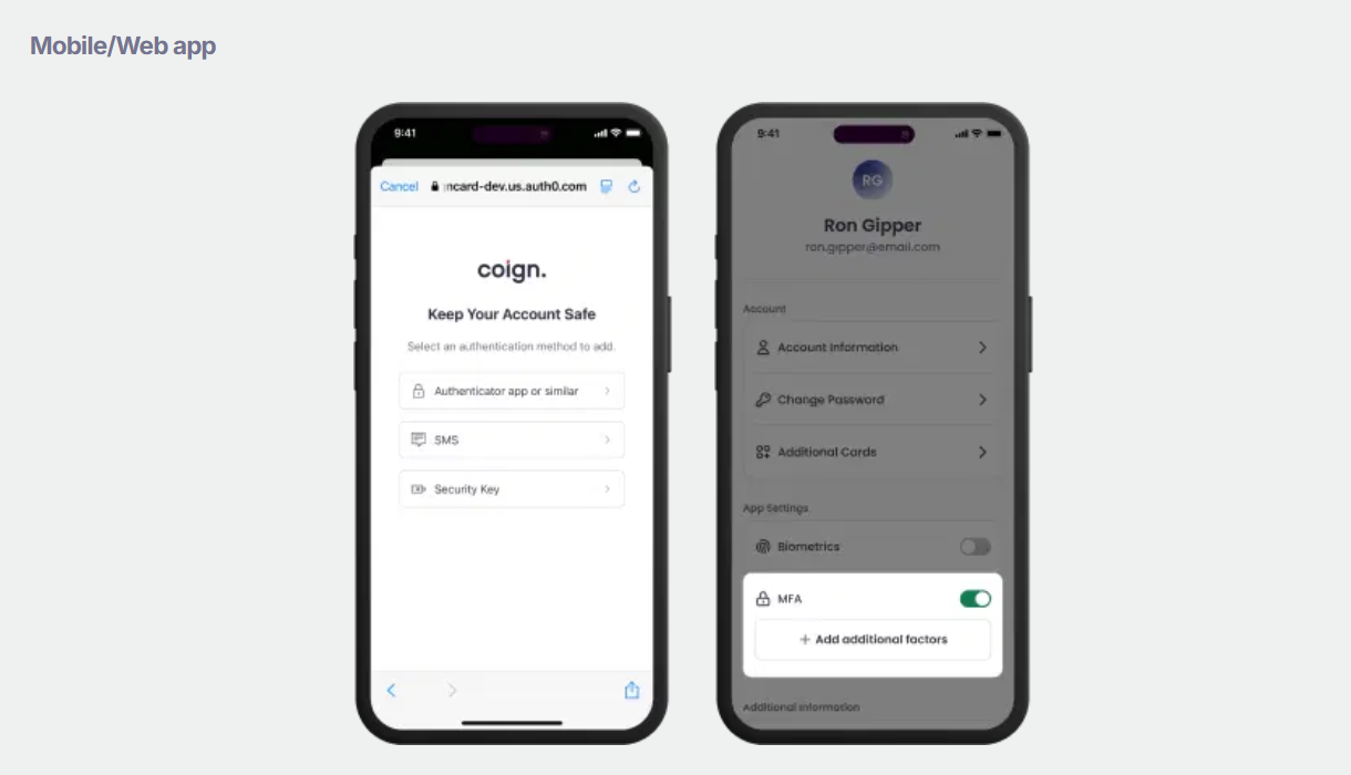 Setting Up MFA – Coign