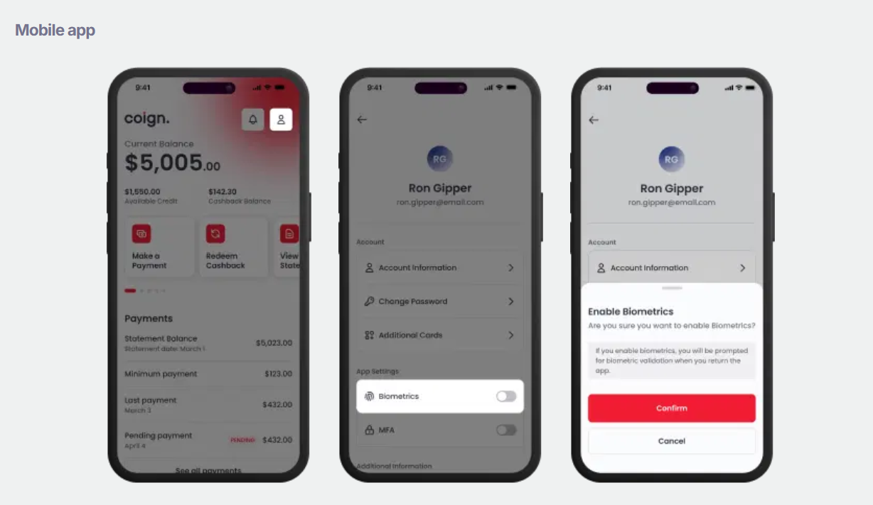 Setting Up Biometrics Coign